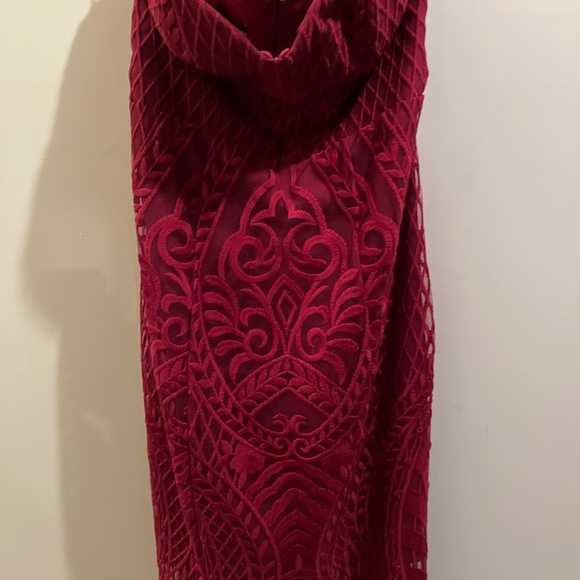bebe | Dresses | Gorgeous Strapless Net Red Dress | Poshmark